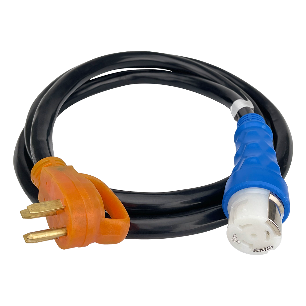 Reliance PC5020-14M 14-50P 20 Foot 6 Gauge Black Molded Power Cord ...