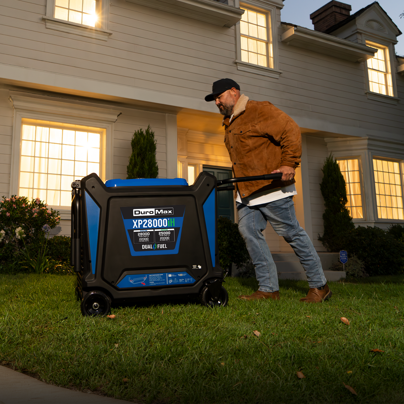 DuroMax XP28000iH 28,000 Watt Dual Fuel Portable Inverter Generator w ...